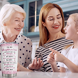 ZANIION Daughter in Law Gifts Tumbler, Gifts For Daughter in Law, Daughter in Law Gift Ideas, Best Future Daughter in Law Birthday Gift, Daughter-in-Law Gifts From Mother-in-Law Coffee Cup 20oz 1PC