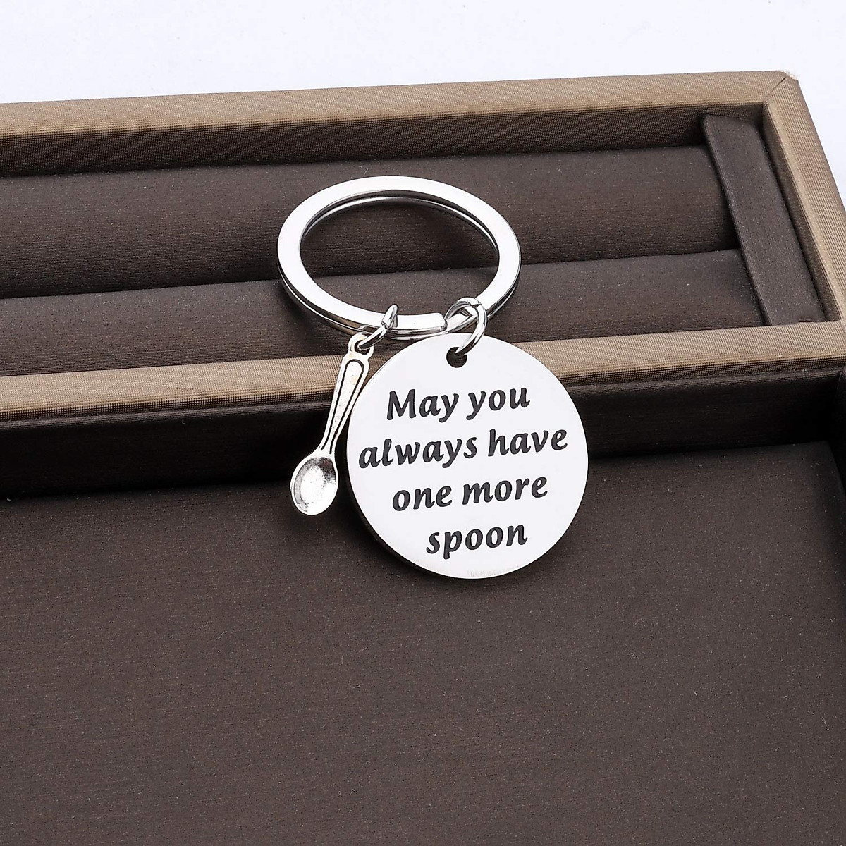 Spoon Theory Gift Fibromyalgia Gift May You Always Have One More Spoon Keychain Chronic Illness Gift (More Spoon Keychain)