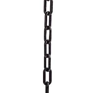 US Weight (Made in USA) 2" x 100' Black Plastic Safety Chain ft. SunShield UV Resistant Technology