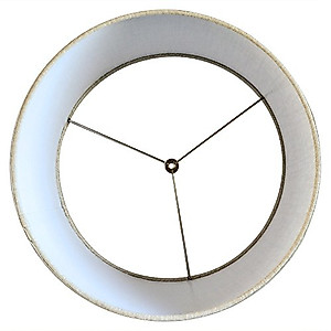 TOOTOO STAR Brown Lamp Shade Medium Drum Lampshade for Chandeliers Floor Light and Table Lamp 13x14x9 inch, Natural Linen Hand Crafted, Spider