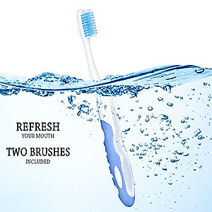 4 Pieces Folding Travel Toothbrush Portable Soft Toothbrush with Soft Bristles Brushes for Sensitive Gums (Pink, Yellow, Blue, Green)