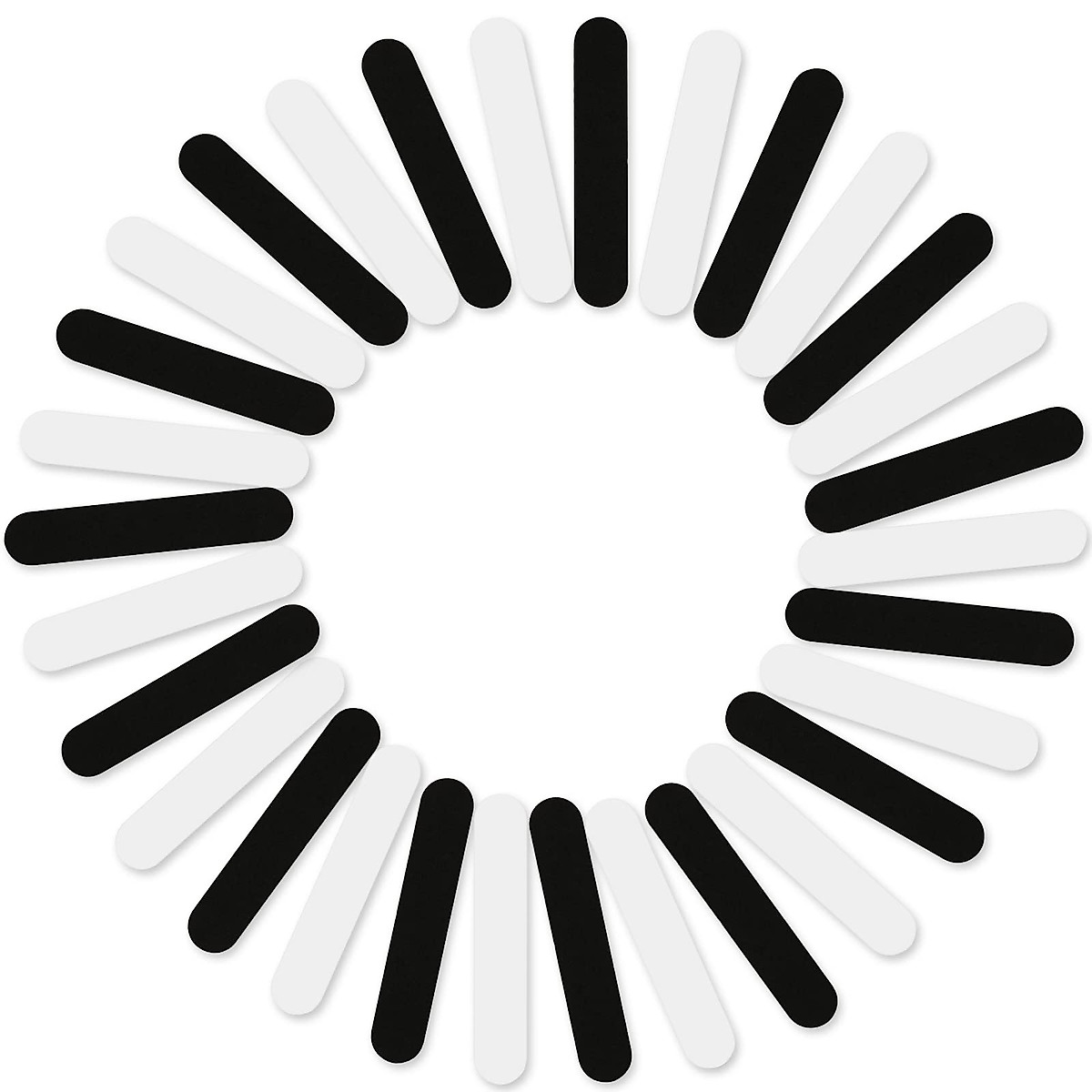 PHSZZ 42 PCS Hat Size Reducer, Foam Hat Sizing Tape, Filler Sizer Reducer Insert Adhesive for Hats Cap Sweatband, 3 sizes (3mm 4mm 5mm Black and White)