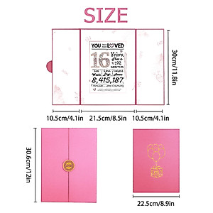 Vlipoeasn Sweet 16 Birthday Guest Book Signature Congrats Certificate Rose Gold 16th Birthday Decorations for Girl, 16th Birthday Decorations Guest Book Alternative, Sweet 16 Birthday Gifts for Girls