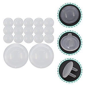 Happyyami 30pcs Safety Outlet Covers Proof Outlet Cap Plastic Plug Covers Outlet Plug Safety Caps Electrical Protector for Home Bedroom Nursery Room Room