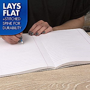 Mead Composition Notebook, 12 Pack, College Ruled Paper, 9-3/4" x 7-1/2", 100 Sheets per Notebook, Black Marble (72938)