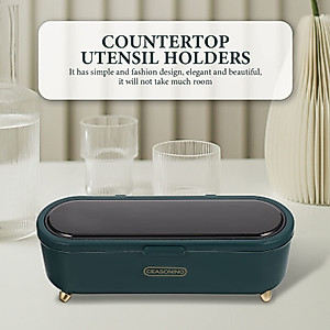 Luxshiny Box Cutlery Storage Box Countertop Utensil Holders Portable Flatware Case Drawer Cutlery Organizer Flatware & Utensil Case Plastic Organizer Visible Case Household Products Seal Pp