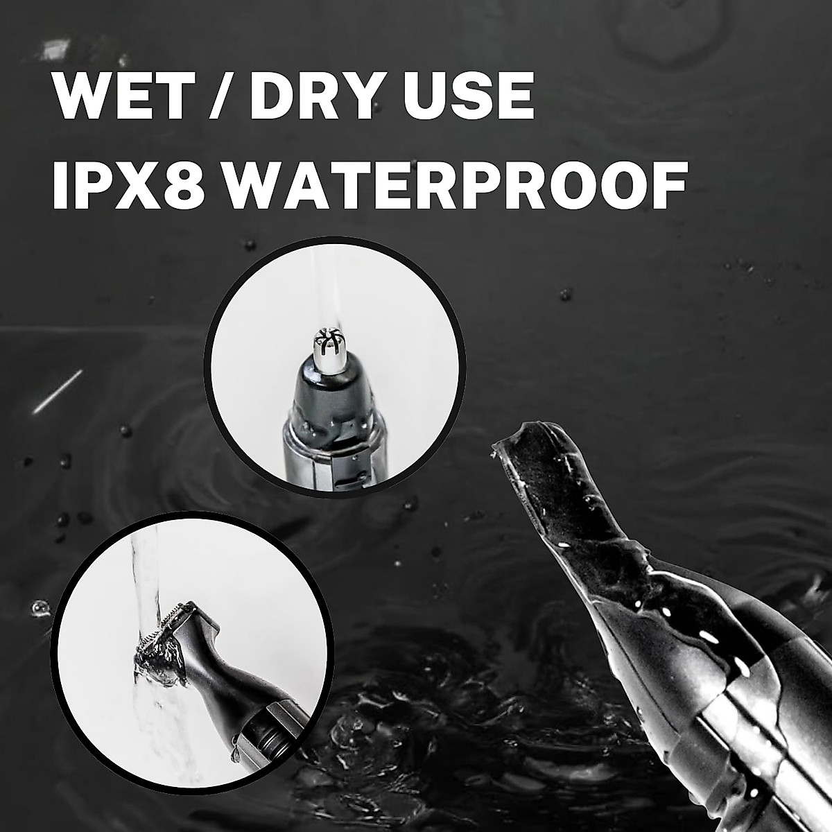 URBANER Beard Trimmer for Men, Waterproof Grooming Kit, Portable Nose and Ear Hair Clippers, 6 Pieces Set, Battery Included, Mustache Trimmer Gift for Men, MB-980