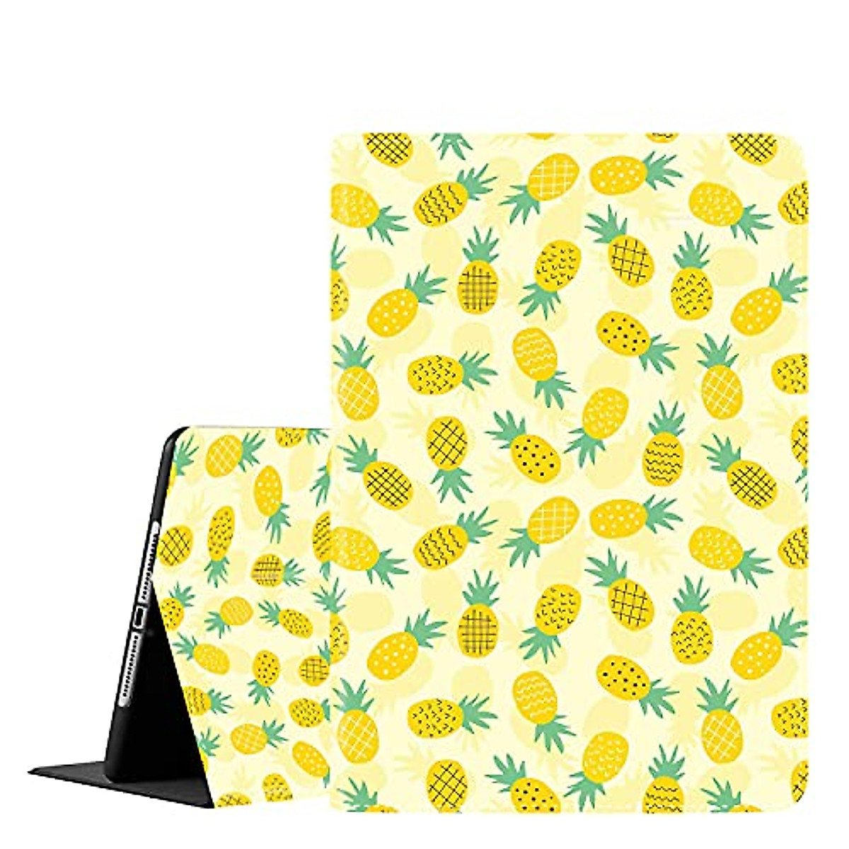 Case for New iPad Mini 6 2021 (6th Generation), Multi-Angle View Adjustable Stand Auto Wake/Slee for iPad Mini 6th Gen 8.3 Inch ,Yellow Pineapple
