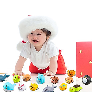 Haconba 36 Pack Animal Pull Back Cars Race Car Toys Powered Pull Back Easter Stuffer Toy Vehicles for Child Birthday Gifts Party Favors