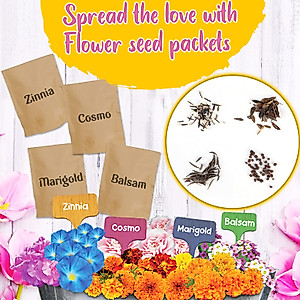 Climaxfy Flower Gardening Supplies for Kids - Growing Plants & Seeds Accessories Set Pots Indoor Garden Science STEM Toys Gift Crafts Birthday Arts Kits Ages 4 5 6 7 8-12 Year Old Boys Girls