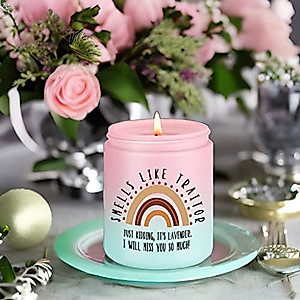 GSPY Scented Candles - Coworker Leaving Gifts, New Job Gifts, Farewell Gifts, Going Away Gift for Coworker, Friends - Funny Moving Away, Goodbye, Retirement, Miss You, Promotion Gifts for Women, Men