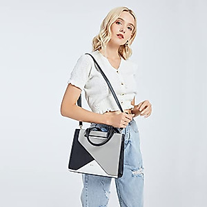 MISS LULU Fashion Purses and Handbags for Women, Ladies Top Handle Bags Pu Leather Shoulder Handbag Satchel Tote Bag Crossbody Satchel Purse