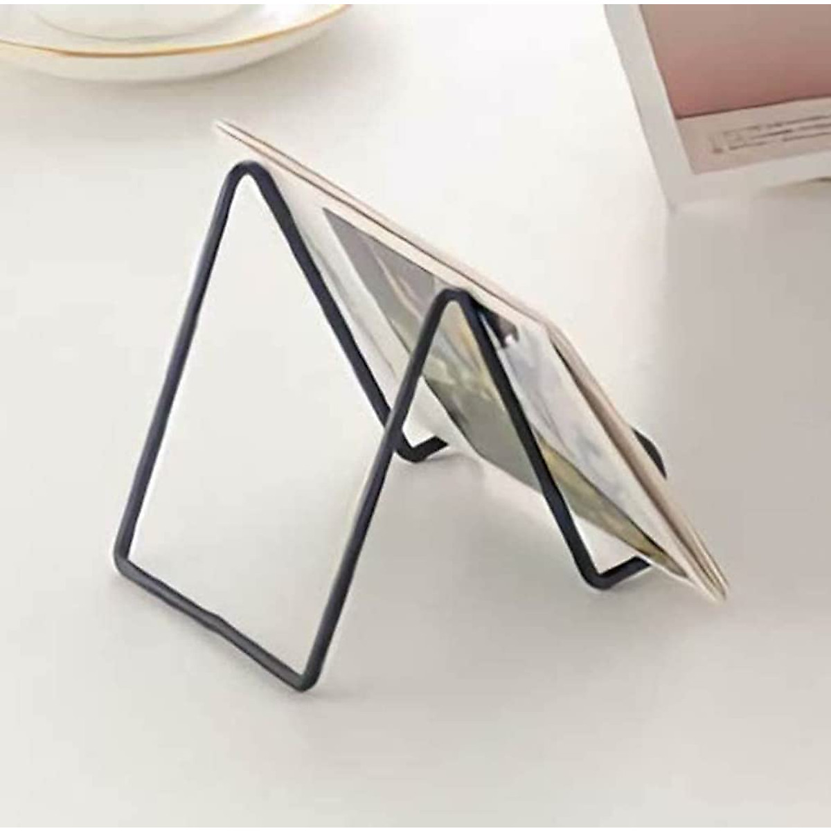 Cutting Board Stand Metal Square Wire Stand-Tray Stand, Cutting board holder, Cheeseboard Stand, Platter holder, Cookbook Stand, Cookbook Holder, Charcuterie Board Stand