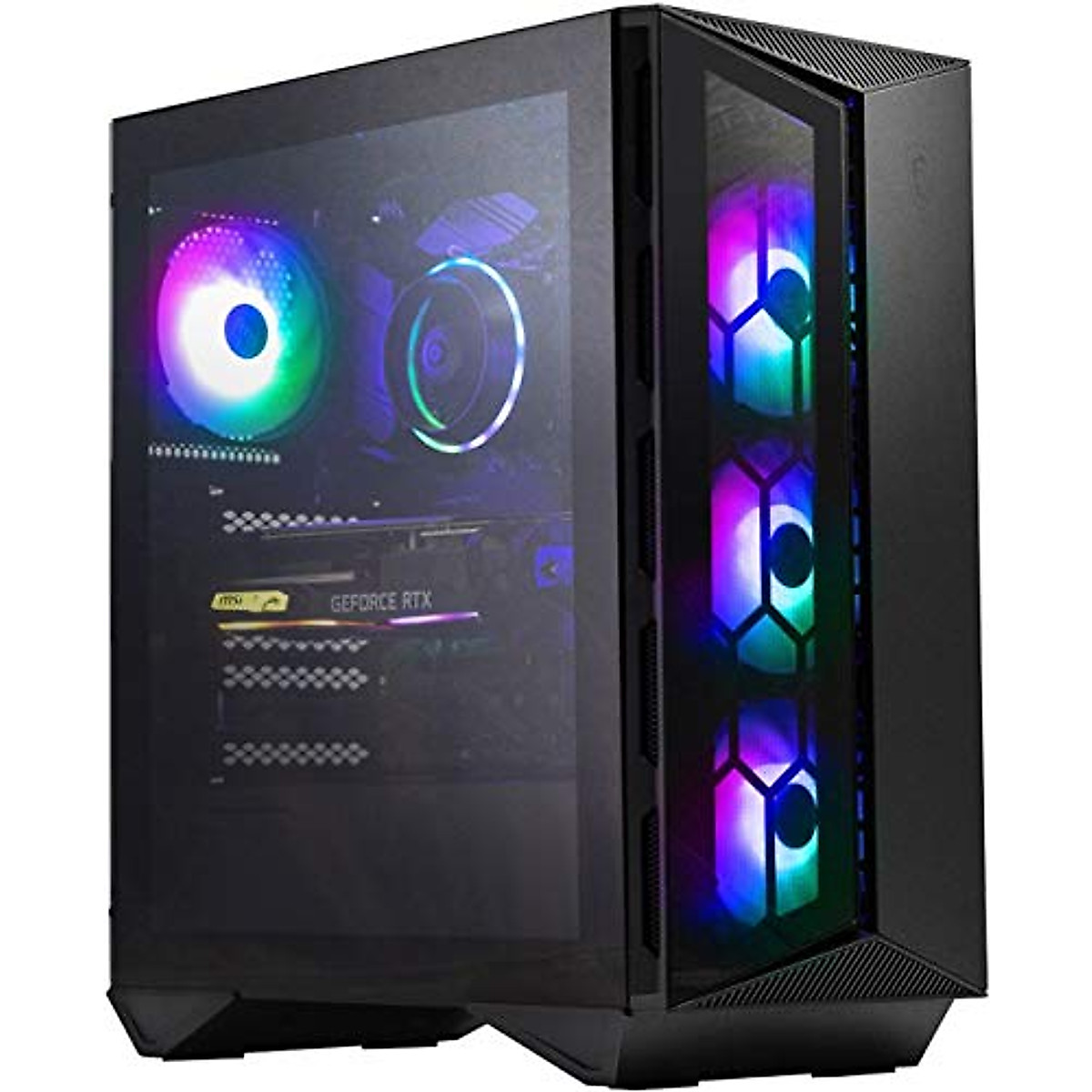MSI Aegis RS Gaming Desktop PC, Core i7-10700KF 8-Core, NVIDIA GeForce RTX 3080 10GB (64GB DDR4 RAM | 1TB PCIe SSD | 2TB HDD) Windows 10 Home Gamer PC Computer Bundle W/JTD Mouse Pad