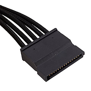 Corsair CP-8920186 Premium Individually Sleeved SATA Cable, Black PSUs 29.5 inches