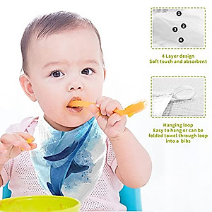 Washcloths Set Bathroom Kitchen Wash Cloths Face Towels Wipes Dolphin Sea Blue Watercolor Decorative 12x12 Inch 5 Pack