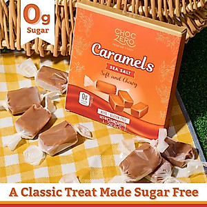 ChocZero Sugar Free Caramels - Keto Caramel Candy - All Natural, Classic Candies - Low Carb Snack (9 ounce Box)