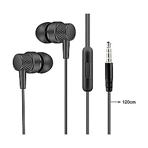 Iryreafer Wired Earbud Intelligent Noise Reduction Powerful Bass Ergonomic 3.5mm HiFi in-Ear Sports Gaming Earbud for Running Earbud