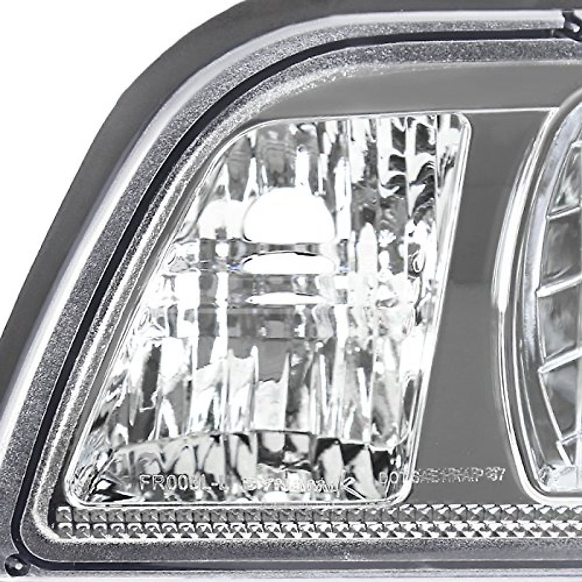 Spec-D Tuning 2LCLH-MST87-RS Ford Mustang Lx Gt Headlights W/Corner Lamps 1Pc. Chrome