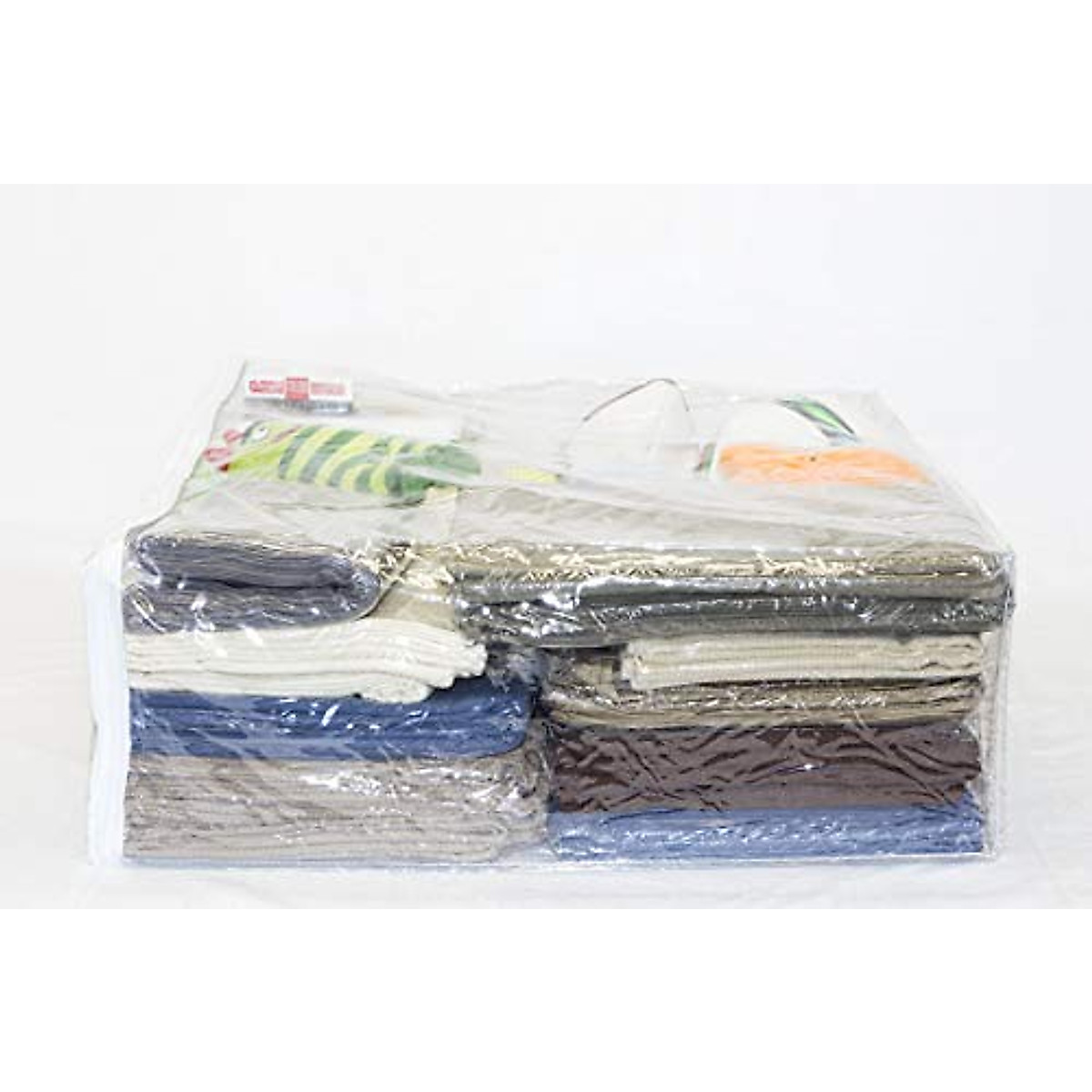 Vinylpac Clear Plastic Zippered Storage Bags 23 x 23 x 8 Inch 5-Pack