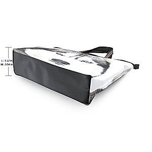 My Daily Women Tote Shoulder Bag Husky Dog Handbag Large