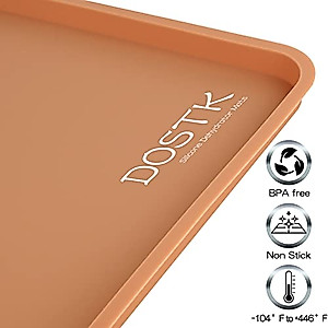 3PCS Silicone Dehydrator Mats with Edge, Silicone Sheets Compatible with Cosori CP267-FD, Non Stick Silicone Dehydrator Mats for Fruit dryer mesh (12" x 10.6")