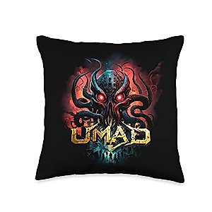 Legendary Publishing House UMAD Clan Official Contractors VR Esports, CiscoTek Throw Pillow, 16x16, Multicolor