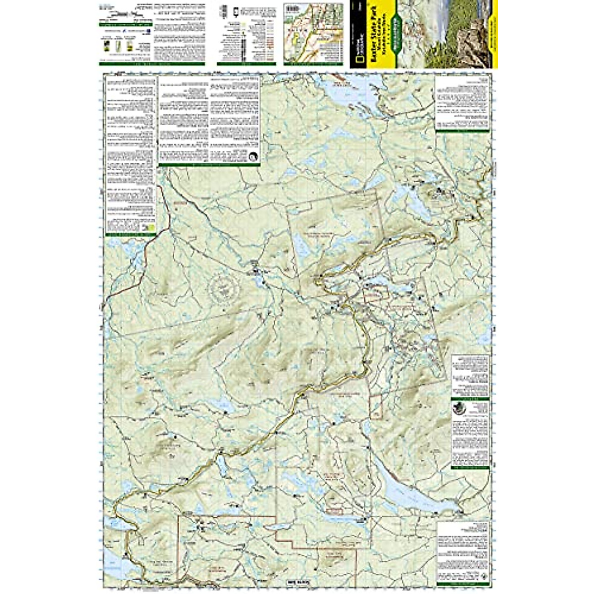 Baxter State Park Map [Mount Katahdin, Katahdin Iron Works] (National Geographic Trails Illustrated Map, 754)