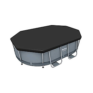 Bestway 58424 Flowclear Swimming Pool Cover, 9ft 10, Black