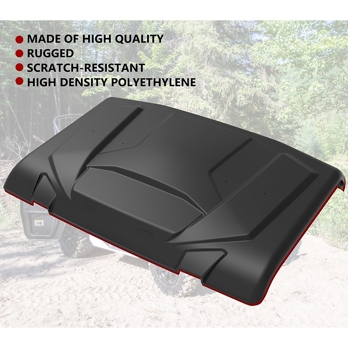 SAUTVS Sport Roof for Can-Am Defender, Dustproof Poly Roof 2-piece Combination Hard Roof Top Sun Visor for Can-Am Defender HD5 HD7 HD8 HD9 HD10 2016-2024 Accessories (Replace #715002430)