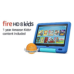 Amazon Fire HD 10 Kids tablet, 10.1", 1080p Full HD, ages 3–7, 32 GB, Sky Blue