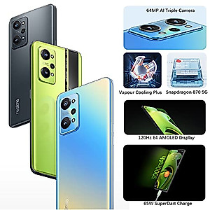 realme GT Neo2 Dual-SIM 128GB ROM + 8GB RAM (GSM | CDMA) Factory Unlocked 5G Smartphone (Neo Blue) - International Version
