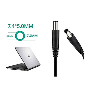 65W AC Charger for Dell Inspiron 15 3521 3531 15R 5520 7520 N5010 Latitude E5470 7480 7490 E7450 E7250 3300 3380 5280 5290 5490 LA65NM130 HA65NM130 PA-12 Power Supply Cord
