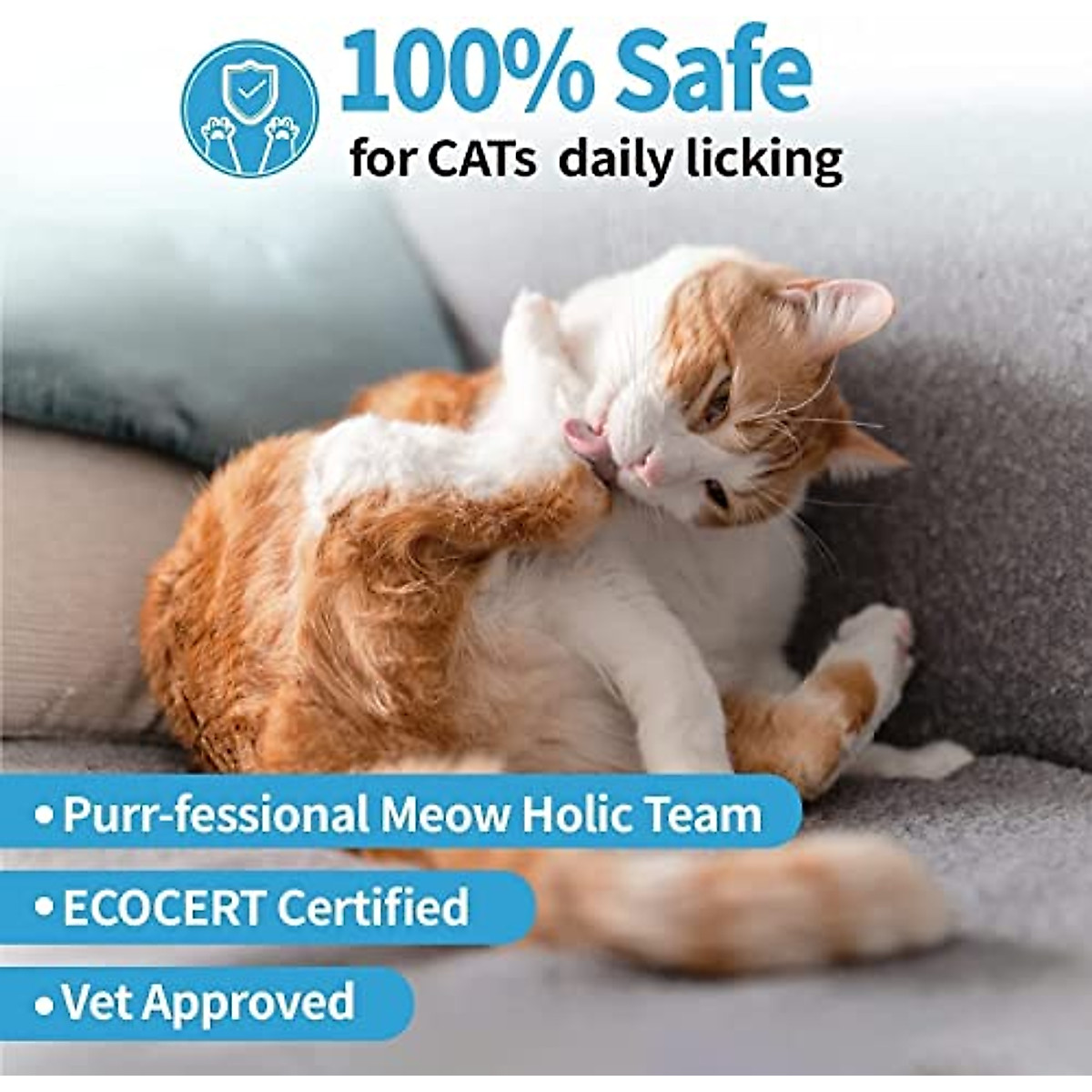 Mooncat Waterless Cat Shampoo, Licking Safe Dry Shampoo for Cats, No Rinse Foam Cat Bath, Grooming for Cat, Kitten Sensitive Skin, Dander Reducing, Paraben Free, pH Balanced (5 oz) Shampoo ONLY