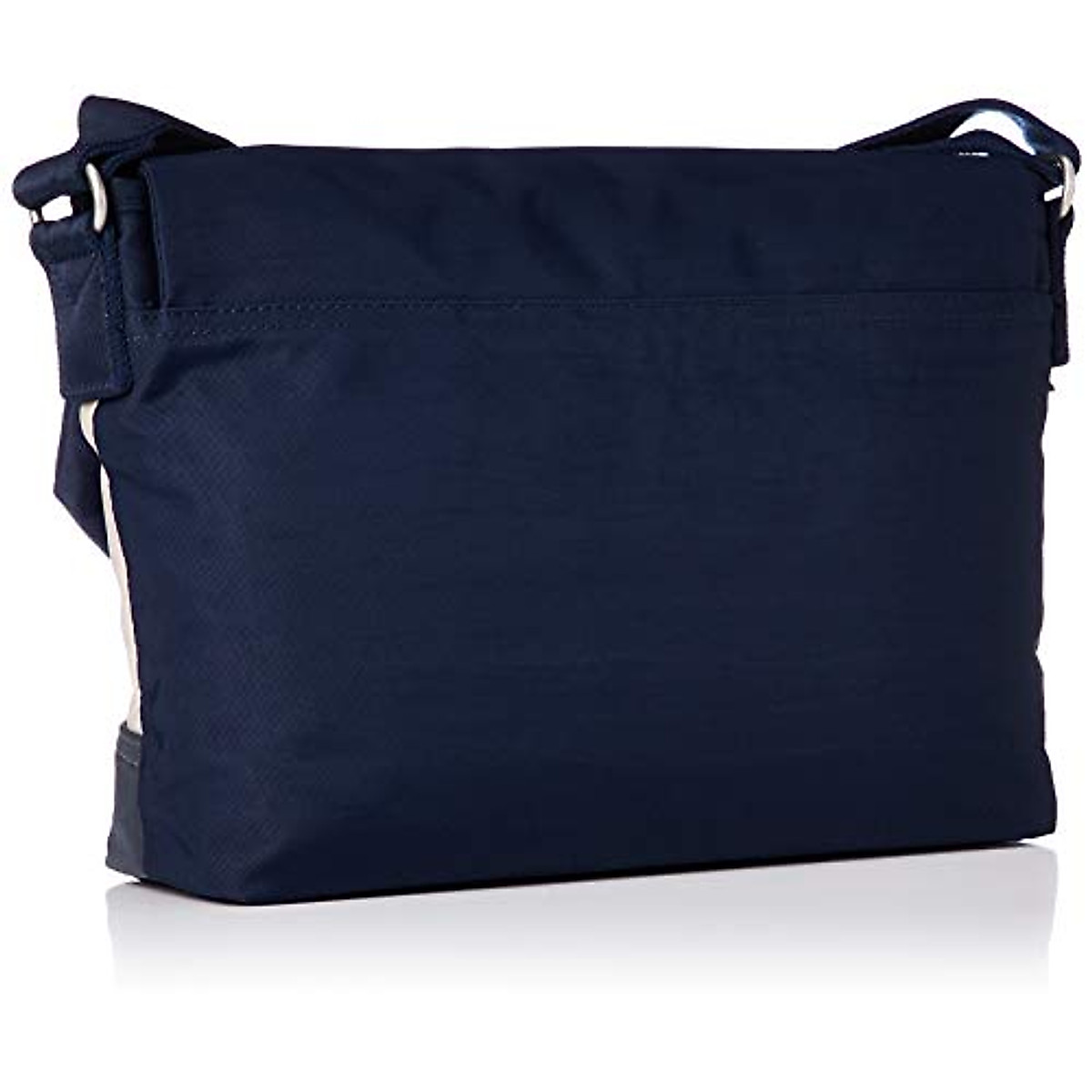 Moz Shoulder Bag, Lightweight, Water Repellent, Cover, Flap, Messenger, Navy x Off-White