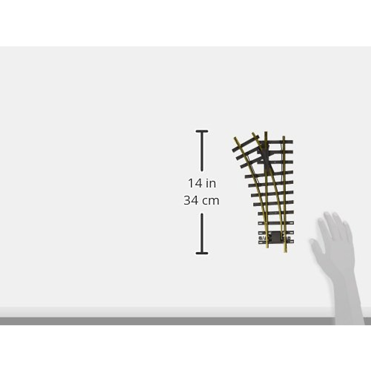Bachmann Industries Large "G" Scale Universal Brass Track with 30 Degree 4' Diameter Turnout, Left