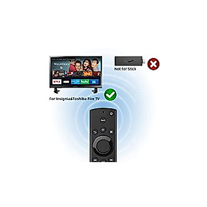 Replacement Remote for Insignia and Toshiba Fire TV Edition