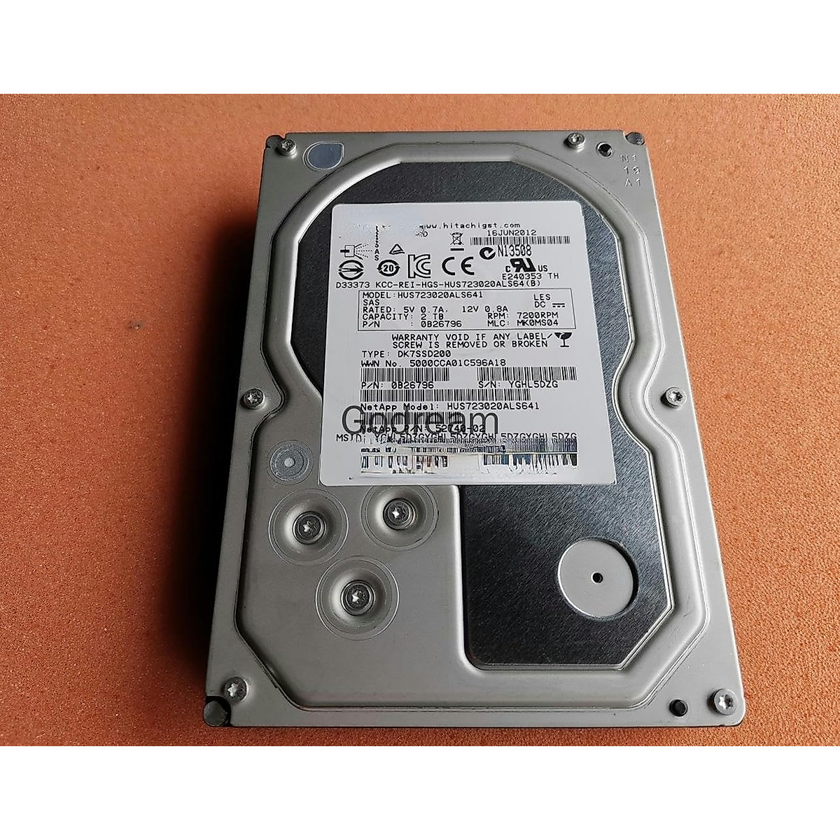 RKEBK for 52740-02 HUS723020ALS641 0B26796 2TB 7.2K 3.5 SAS Hard Disk