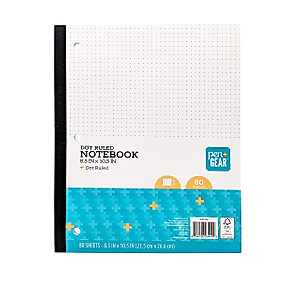 Dot Ruled Notebook 80 Sheet 8.5 x 10.5 inch