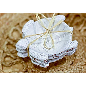 Mud Pie Turtle Shaped Ceramic Dip Bowls, Mini, Set of 3