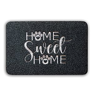 ffriidomm Home Sweet Home Door Mat Indoor Outdoor Rug Non Slip Rubber Backing Doormat Ultra Absord Mud for Front Door Dog Lover Owner Apartment Home Bedroom Porch Entrance