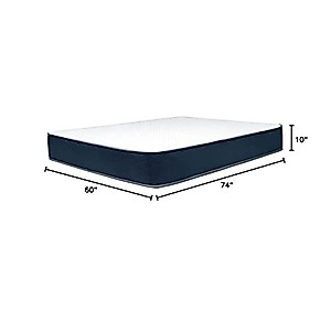 Arctic Dreams 10" Hybrid Cooling Gel Mattress with Quick Response Gel Infused Memory Foam, Made in The USA, Full