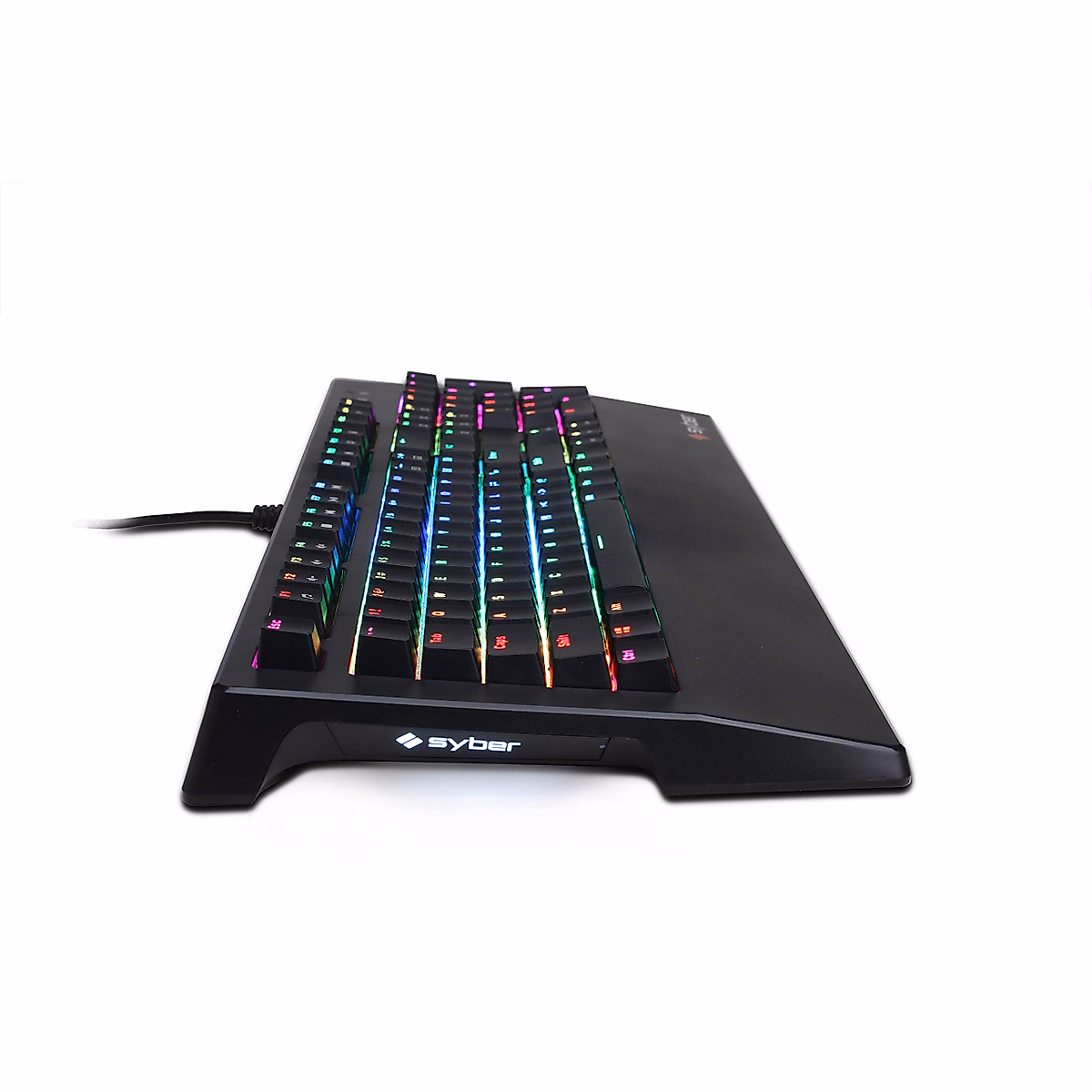 CyberpowerPC Syber K1 SKMBL200 RGB Mechanical Gaming Keyboard with Kontact Blue (Clicky) Mechanical Switches