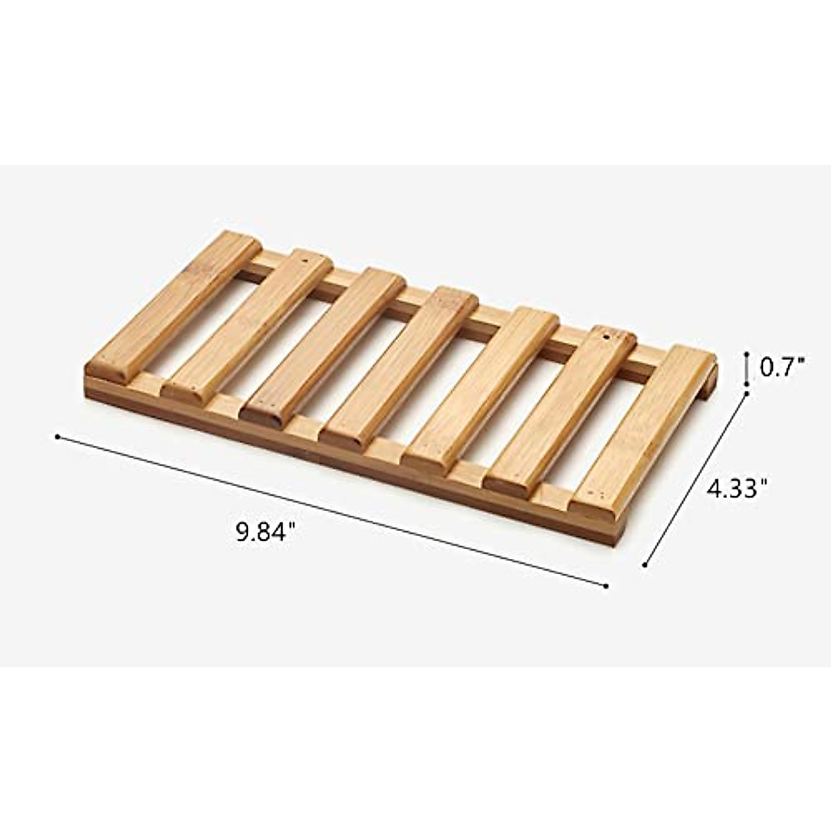 XZJMY 3Pcs Small Floating Shelves,Solid Bamboo Wall Hanging Rack Holder,Wall Storage Shelves for Small Decor, Compact Style Wall Shelf for Bathroom Livingroom Bedroom