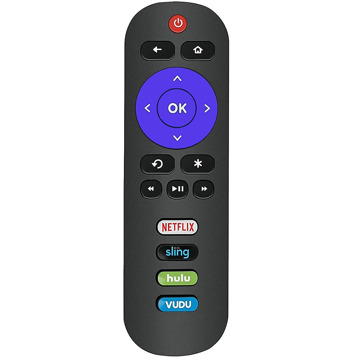 Remote Control Replacement for JVC Roku TV LT-32MAW388 LT-40MAB588 LT-43MAW588 LT-49MAW598 LT-50MAW595 LT-65MAW595