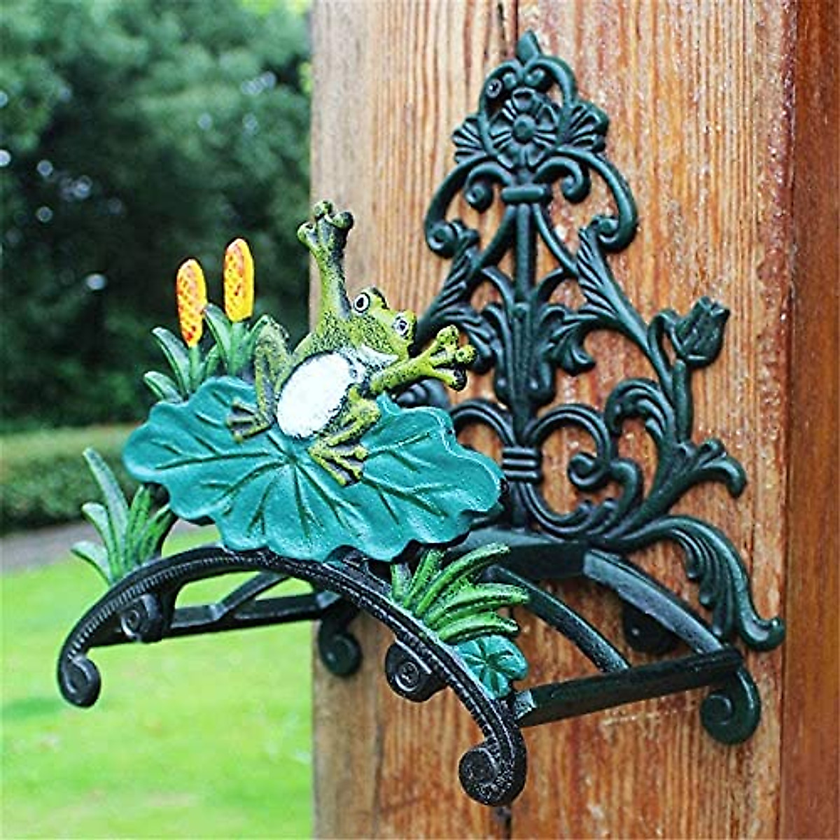 Riyyow Wall Mounted Hose Holder Heavy Duty Metal Frog Cast Iron Hose Hook Household Hose Reel Antique Garden Yard Decorative Wall Mounted Hose Butler Cast Iron Antique Design