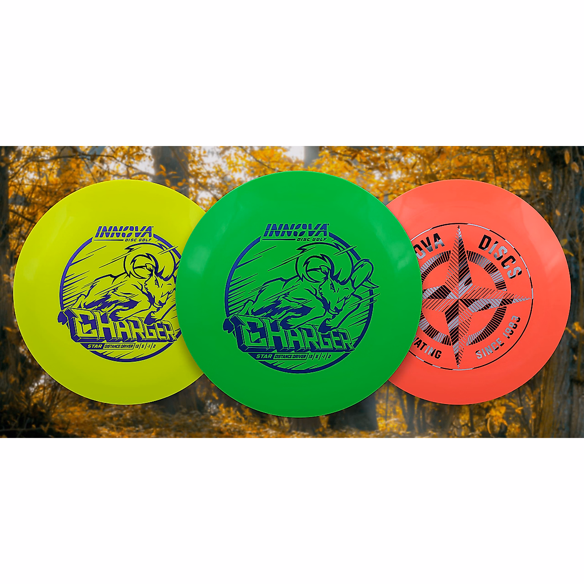 Innova Disc Golf Star Charger Distance Driver High Speed, Straight Flying Distance Driver (Colors Will Vary) (173-175g)