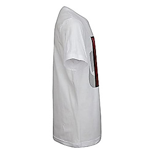 Jordan Boy's Patch Over Tee (Big Kids) White MD (10-12 Big Kid)