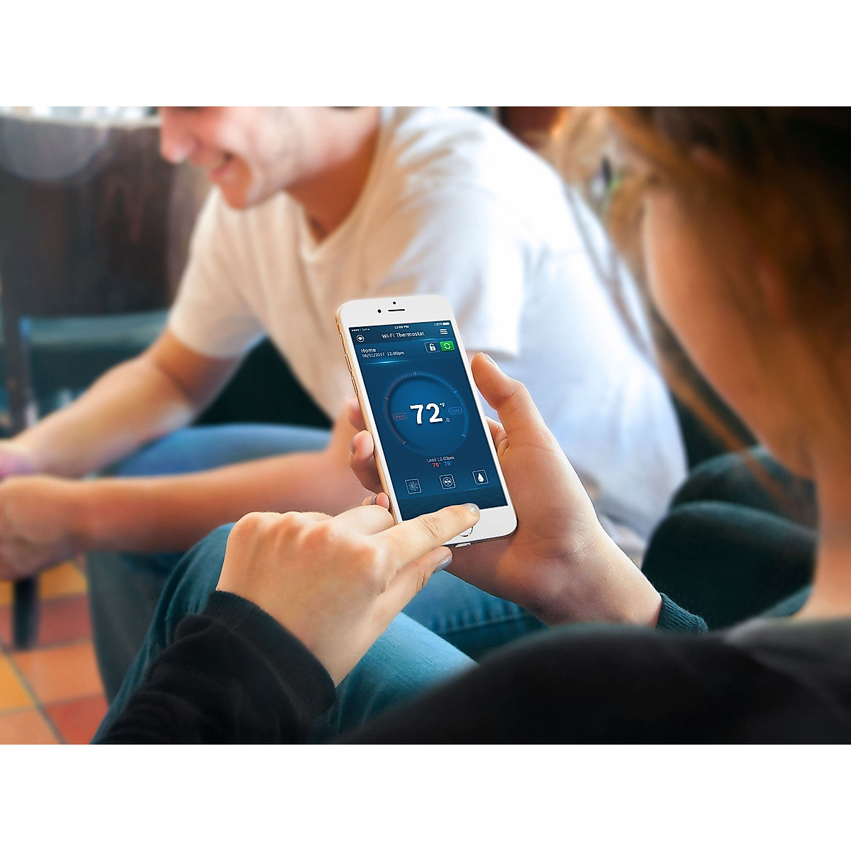 Bosch BCC100 Connected Control Smart Phone Wi-Fi Thermostat - Works with Alexa - Touch Screen