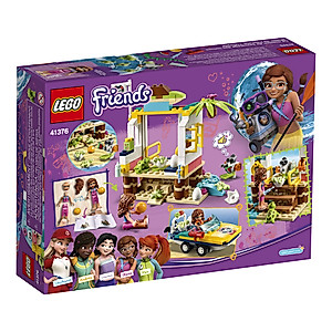 LEGO Friends Turtles Rescue Mission 41376 Rescue Building Kit with Olivia Minifigure and Toy Turtles, Includes Toy Rescue Vehicle and Clinic for Pretend Play (225 Pieces)